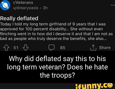 Really deflated Today I told my long term girlfriend of 9 years that I ...