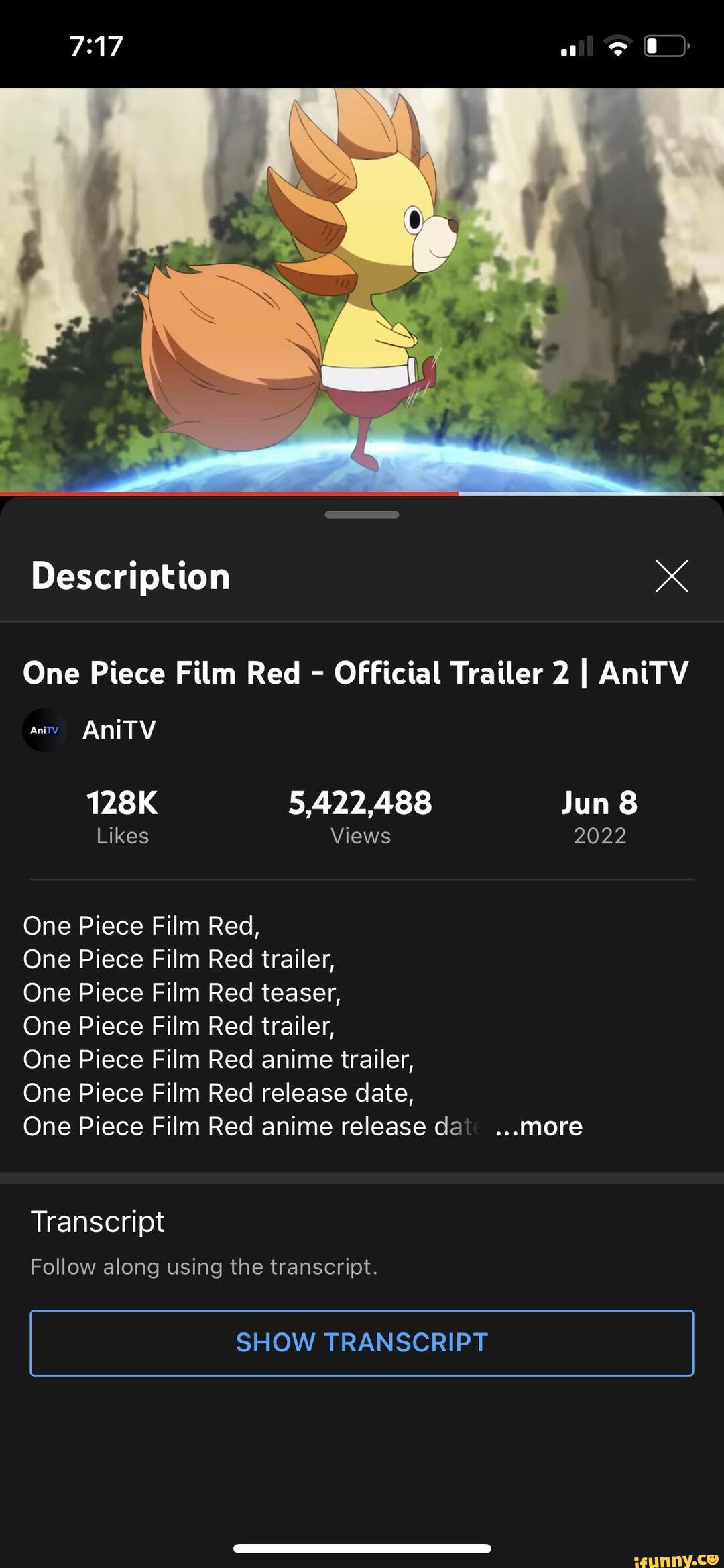 17 Description One Piece Film Red - Official Trailer 2 I AntTV AMITY ASS Jun 128K Likes Views ...