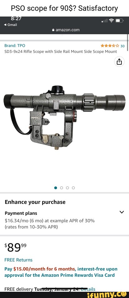 PSO scope for 90$? Satisfactory Brand: TPO 30 'SD3-9x24 Rifle Scope ...