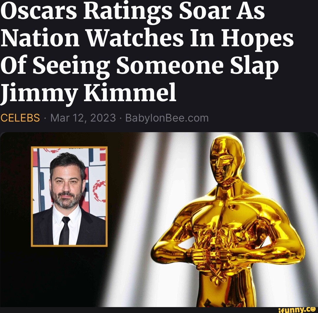 Oscars Ratings Soar As Nation Watches In Hopes Of Seeing Someone Slap ...