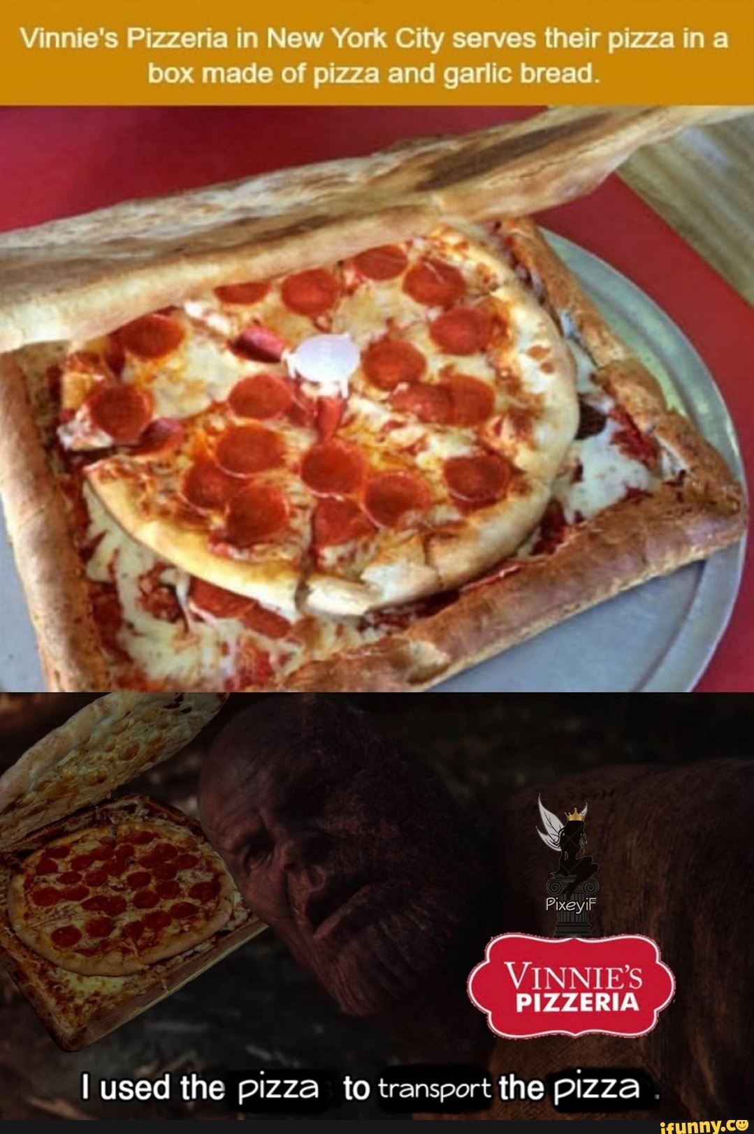 Vinnie's Pizzeria in New York City serves their pizza in a box made of ...