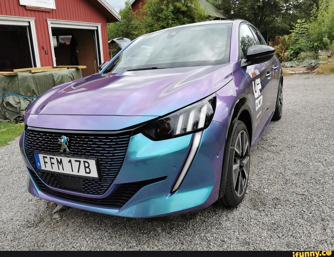 Peugeot e-208 custom wrap - iFunny
