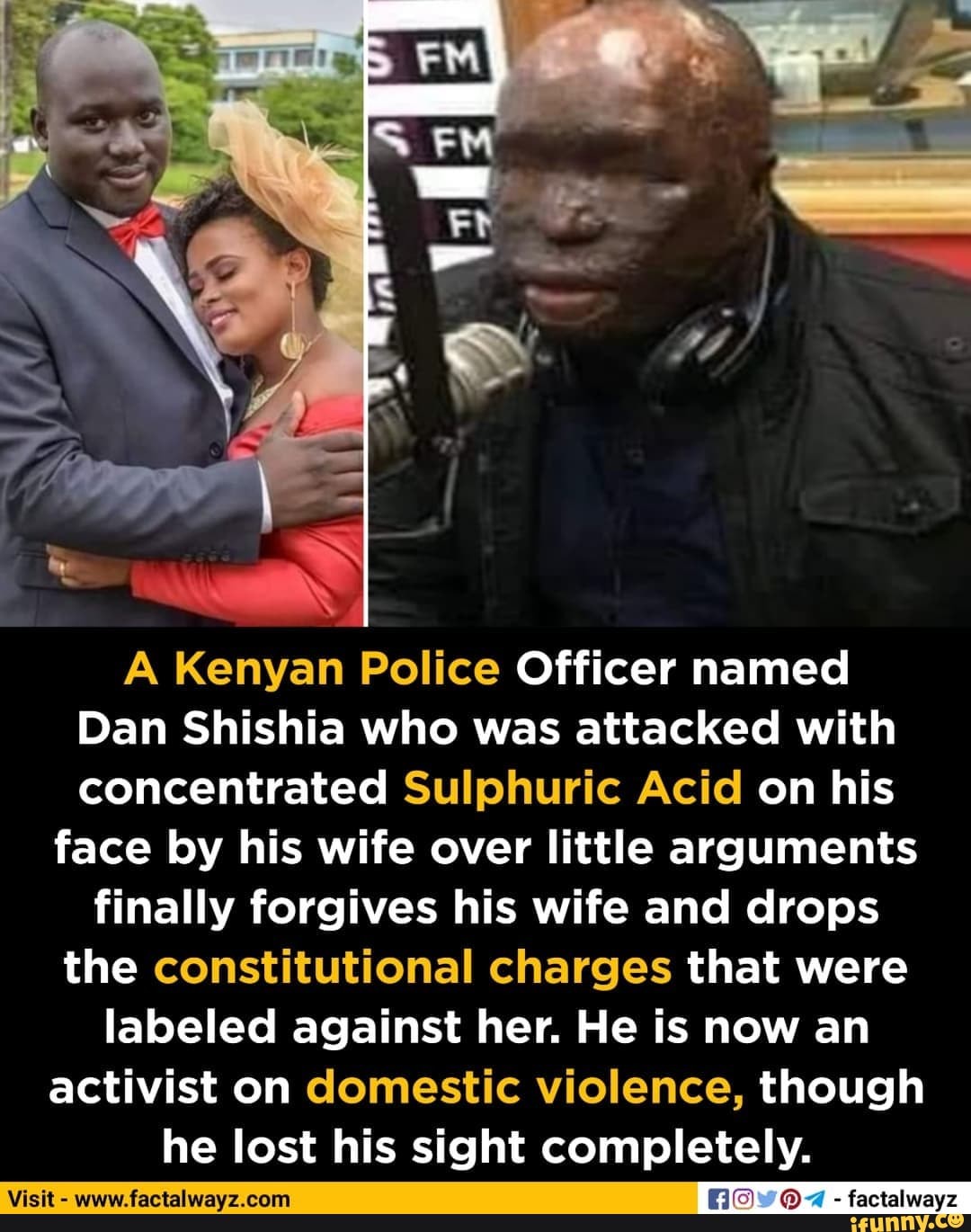 A Kenyan Police Officer named Dan Shishia who was attacked with ...