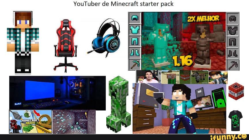 YouTuber de Minecraft starter pack - YouTuber de Minecraft starter pack ...