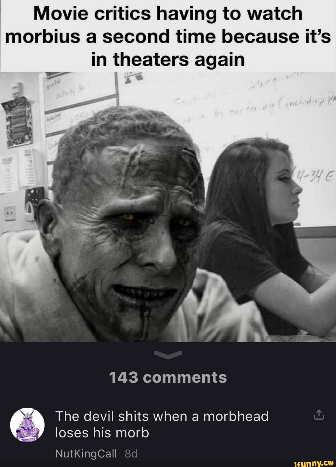 Movie critics having to watch morbius a second time because it's in ...