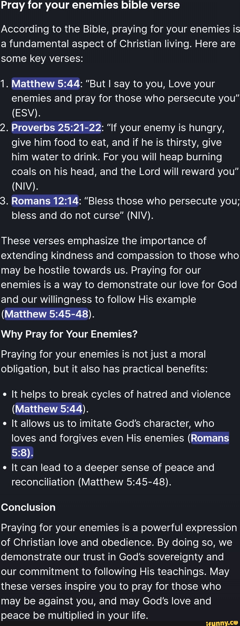 Pray for your enemies bible verse According to the Bible, praying for ...