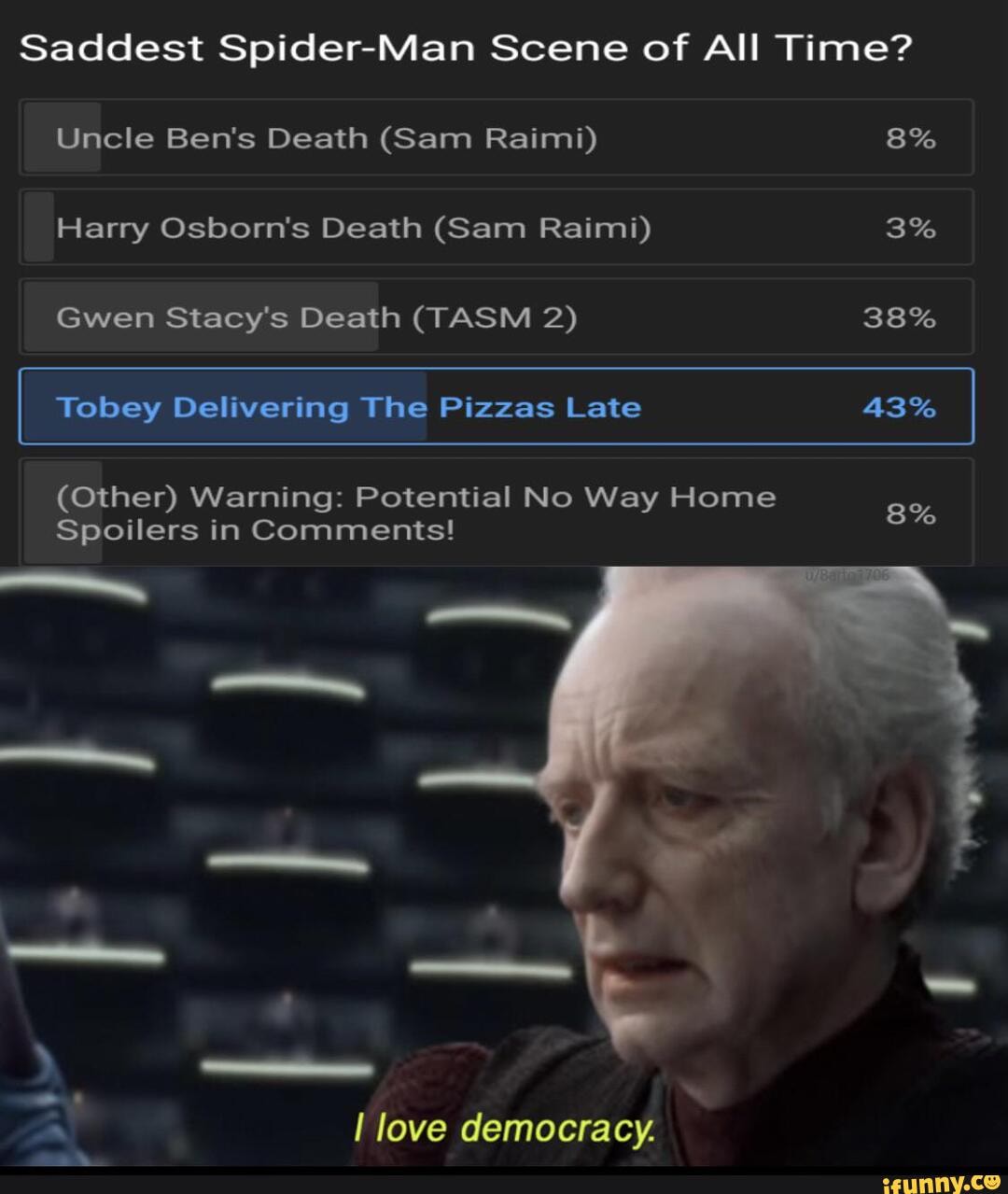 Saddest Spider Man Scene of All Time? Uncle Ben's Death (Sam Raimi) 8% ...