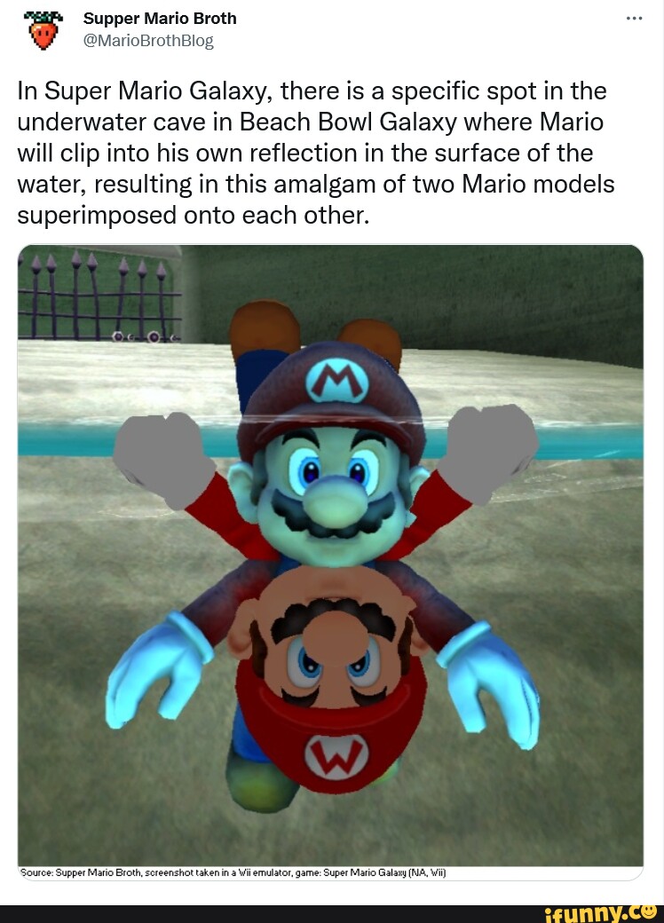 Supper Mario Broth In Super Mario Galaxy, there is a specific spot in ...