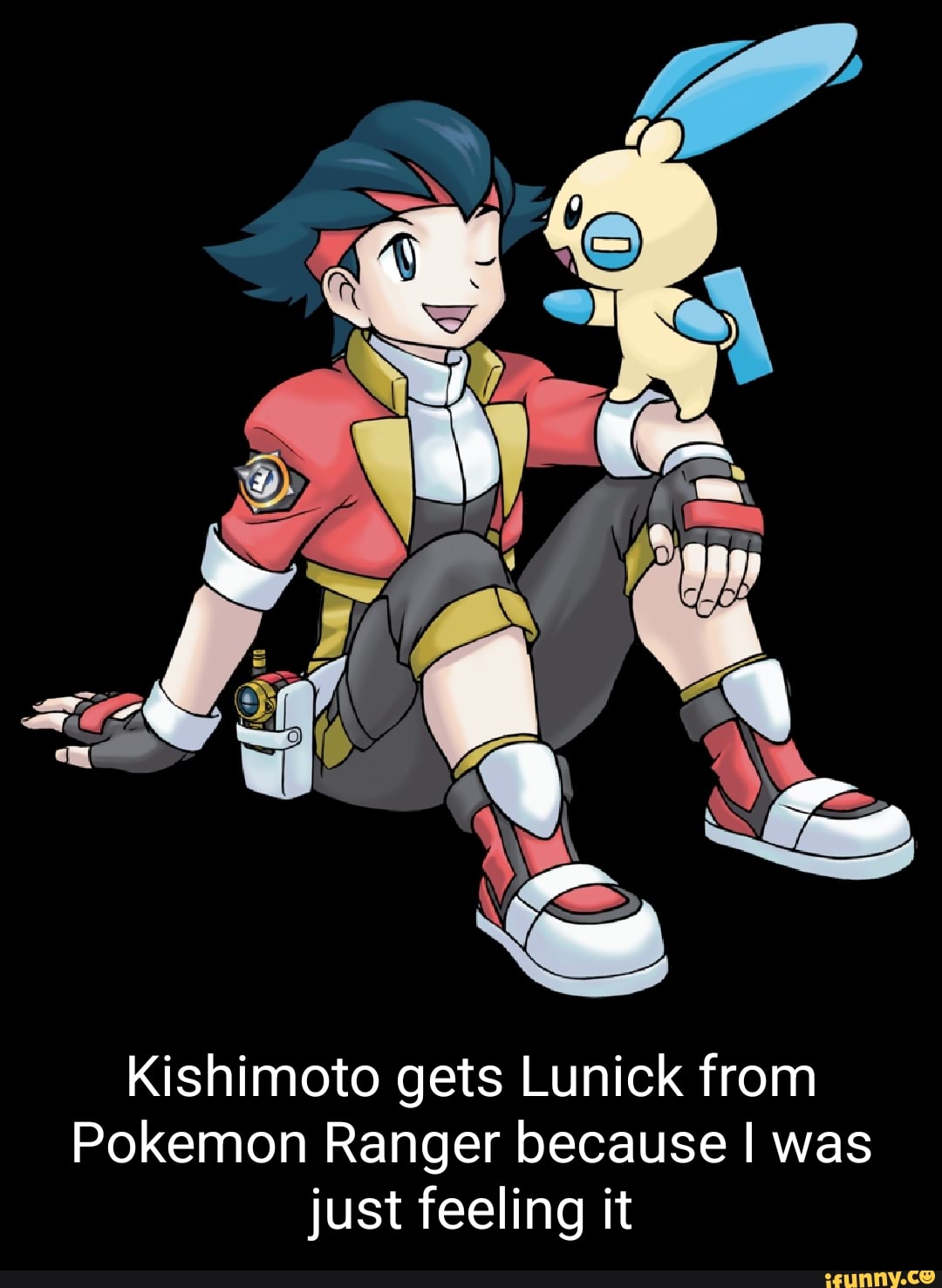 Kishimoto gets Lunick from Pokemon Ranger because I was just feeling it ...
