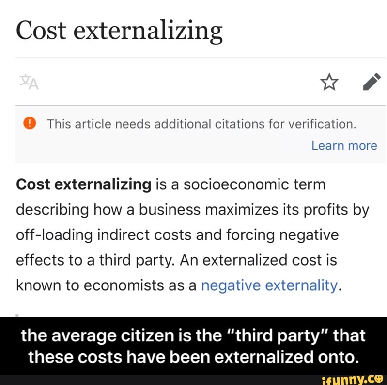 Externality memes. Best Collection of funny Externality pictures on iFunny