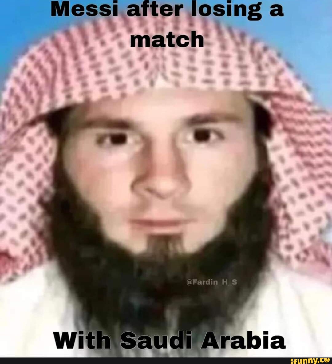 Messi after losing a match - iFunny