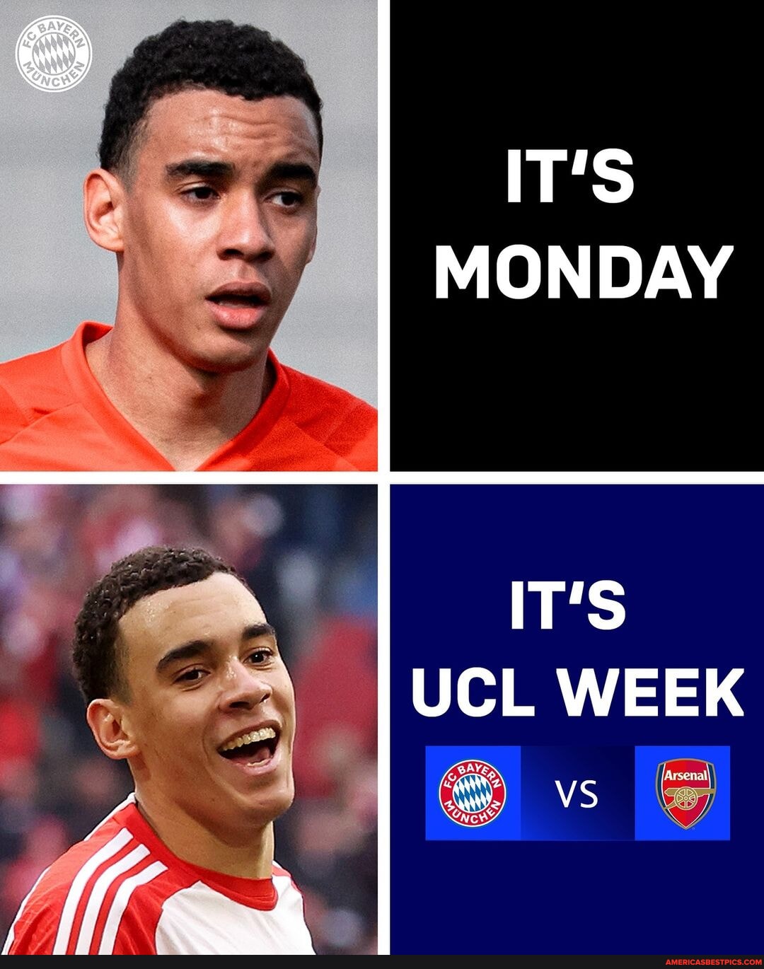 It’s #UCL week! #FCBARS #packmas #MiaSanMia - IT'S MONDAY IT'S UCL WEEK ...