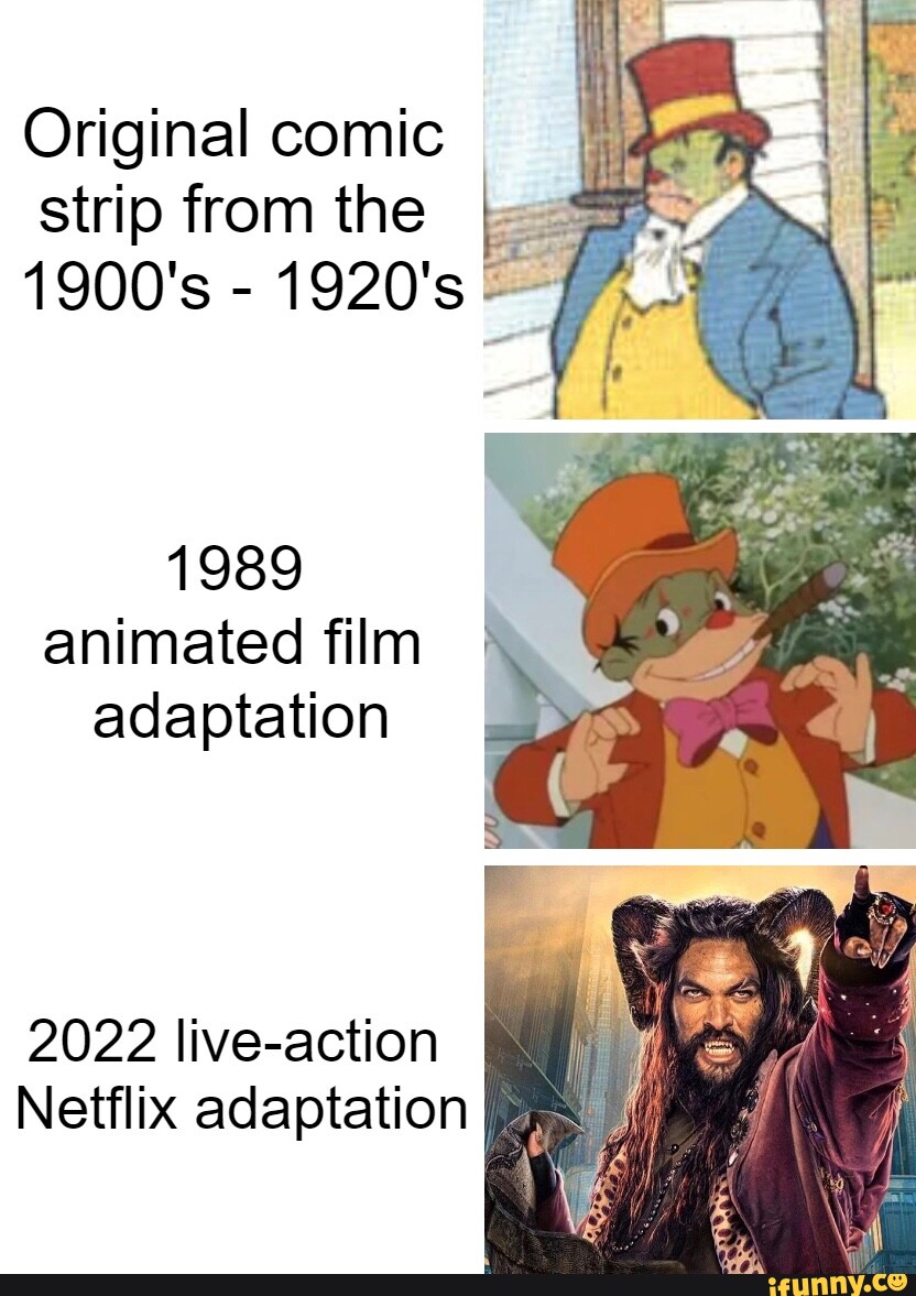 Original comic strip from the 1900's 1920's 1989 animated film ...