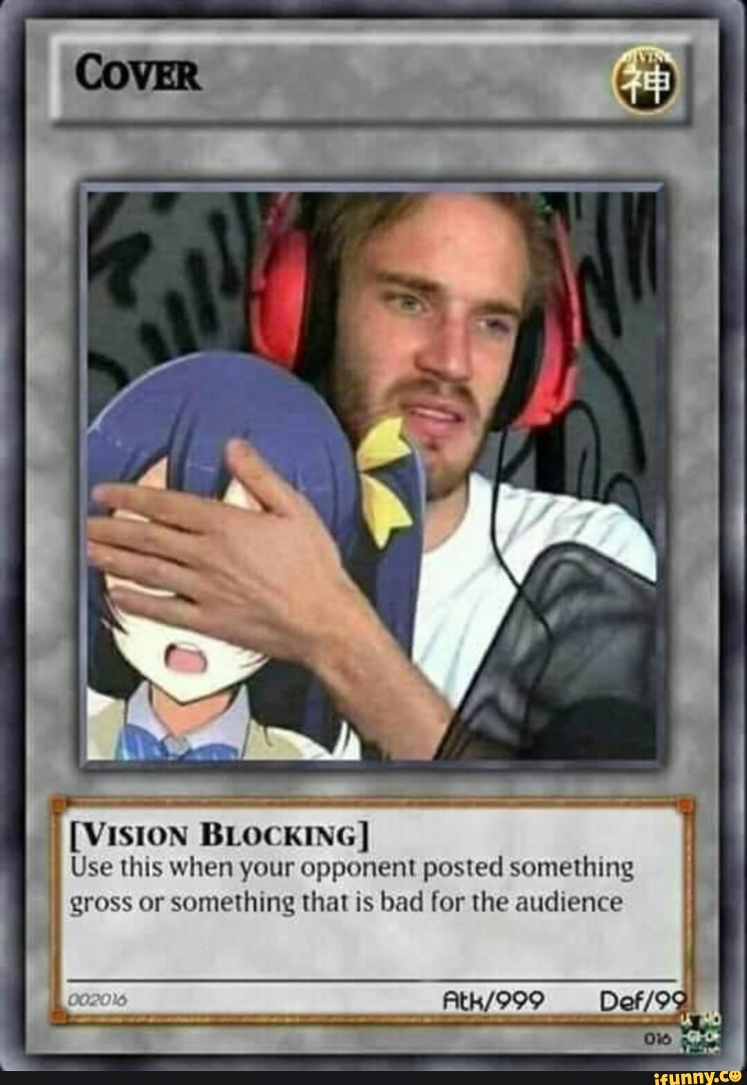 [VISION BLOCKING] Use this when your opponent posted something gross or ...