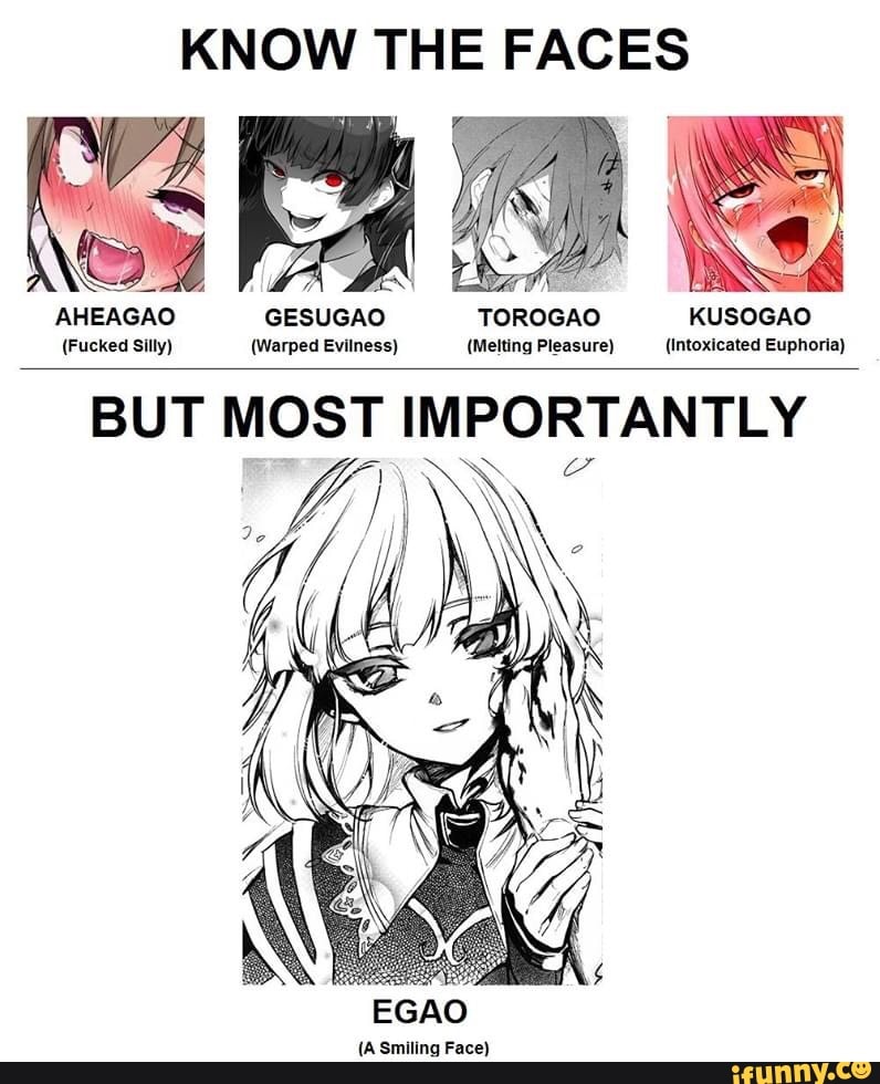 KNOW THE FACES AHEAGAO (Fucked Silly) (Warped EvilnessI GESUGAO ...