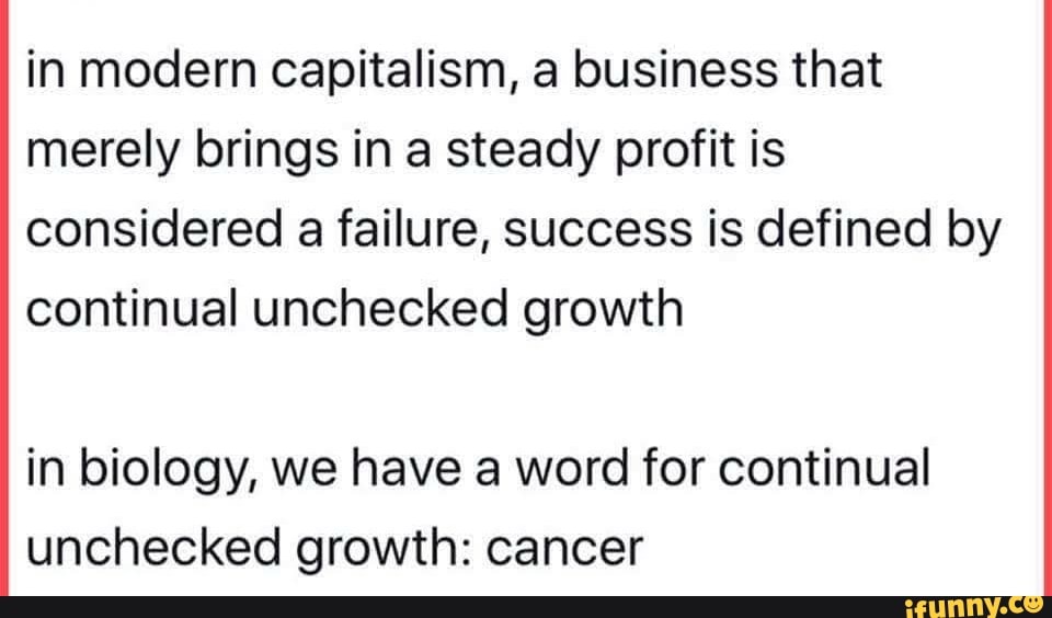In modern capitalism, a business that merely brings in steady profit is ...