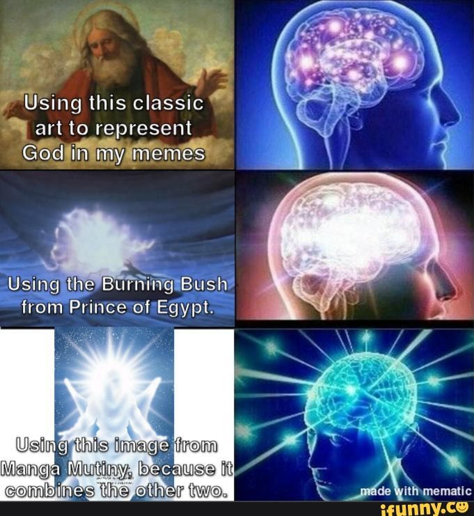 This classic art to represent Godin my memes Using the Burning from ...