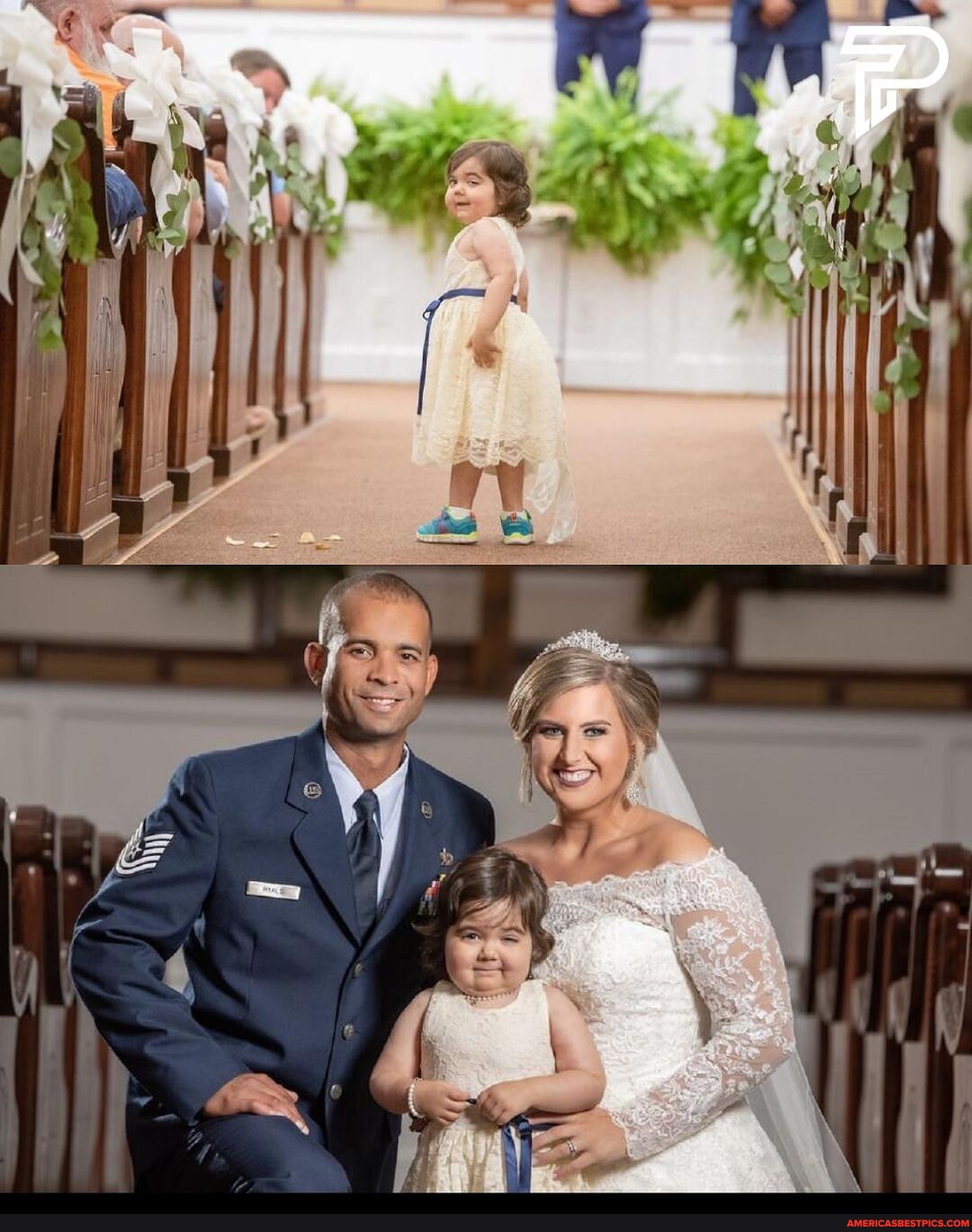 3-year-old Skye Savren-McCormick got to be a flower girl at a wedding ...
