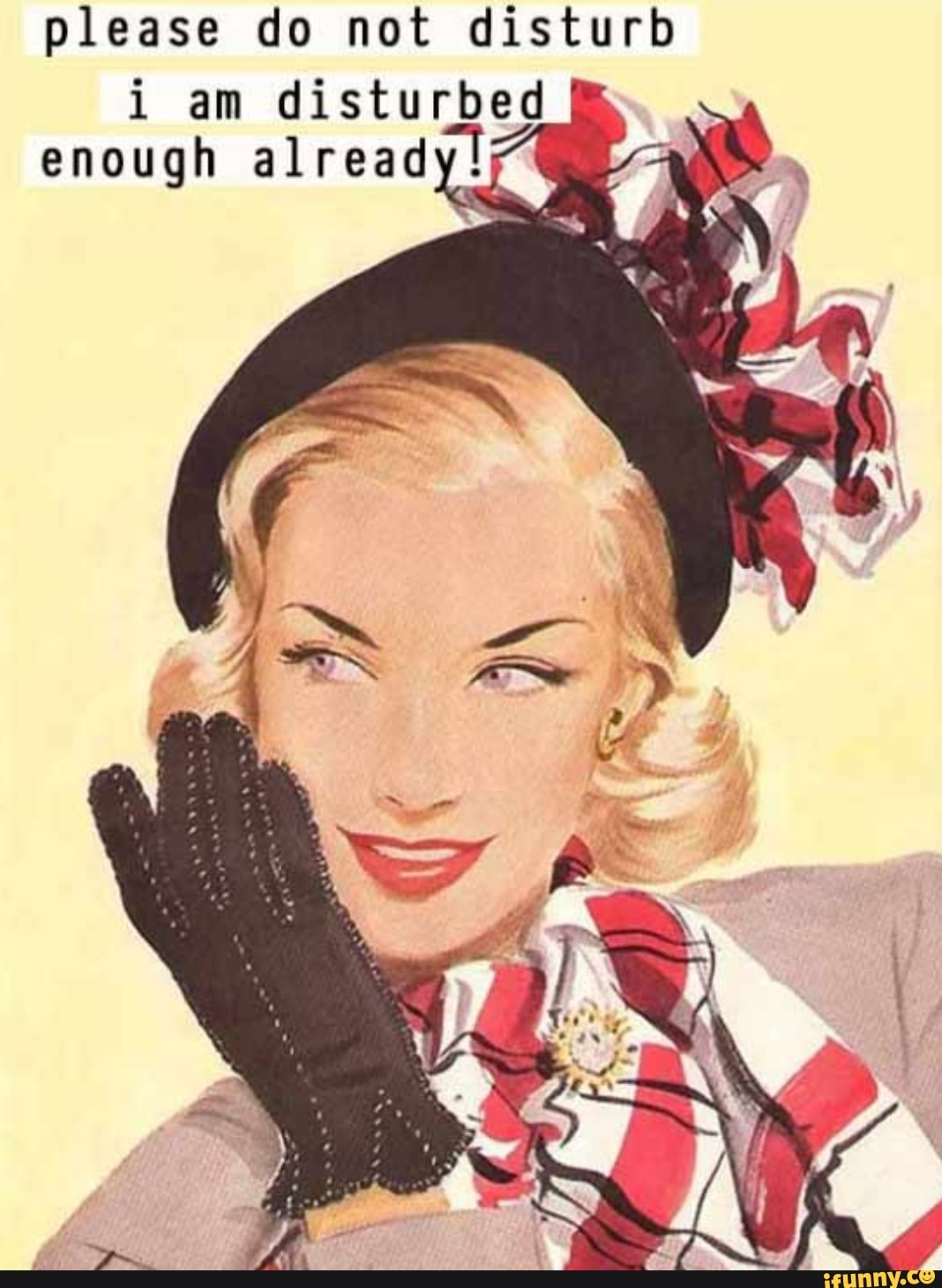 Please do not disturb i am disturbed enough already! - iFunny