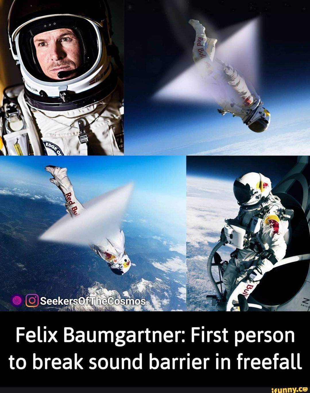Felix Baumgartner Breaking Sound Barrier