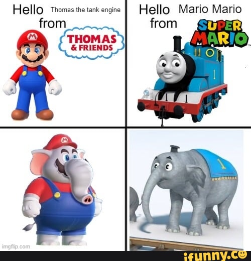 Hello Mario Mario Hello thomas the tank engine from THOMAS & FRIENDS ...