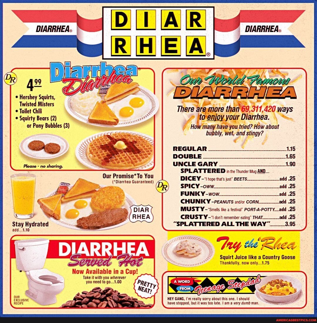 DIARRHEA. DIARRHEA. Hershey Squirts, Twisted Misters Toilet Chili There ...
