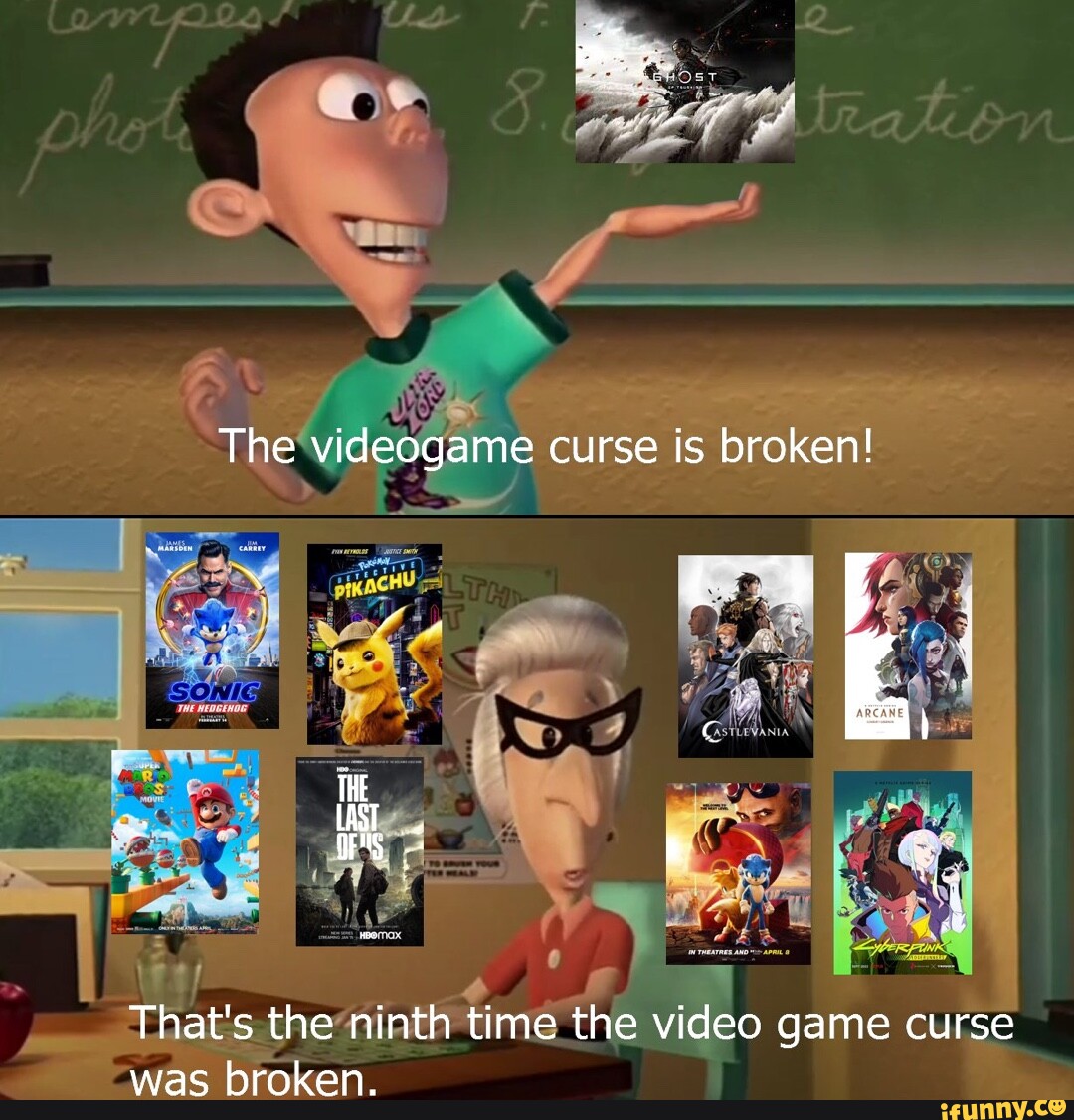 The videogame curse is broken! at That's the ninth time the video game ...