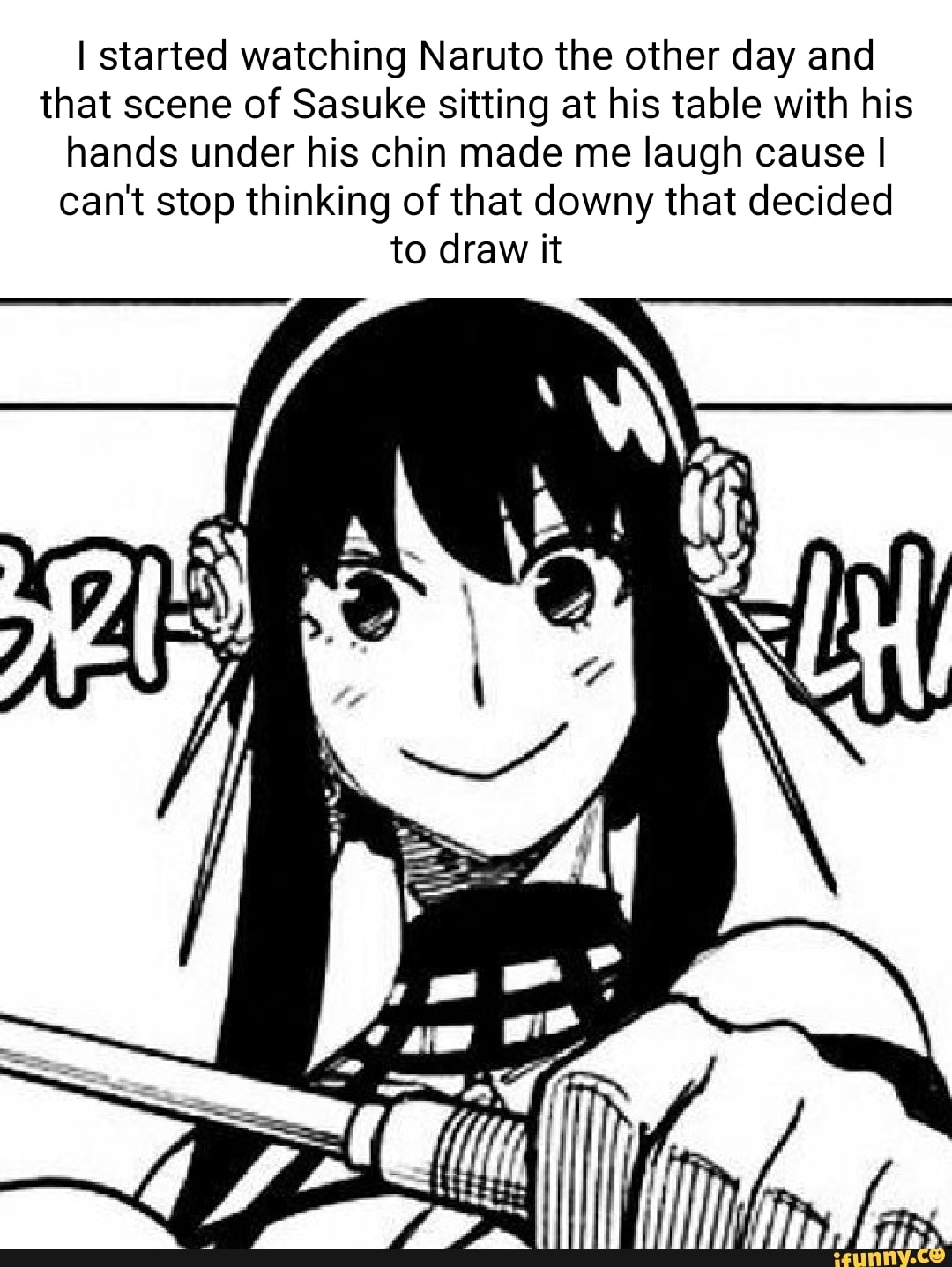 I started watching Naruto the other day and that scene of Sasuke ...