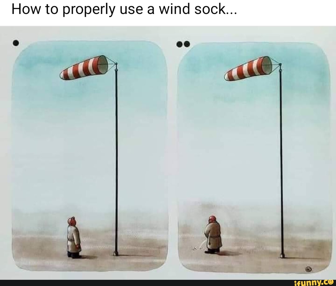 How to properly use a wind sock... - iFunny