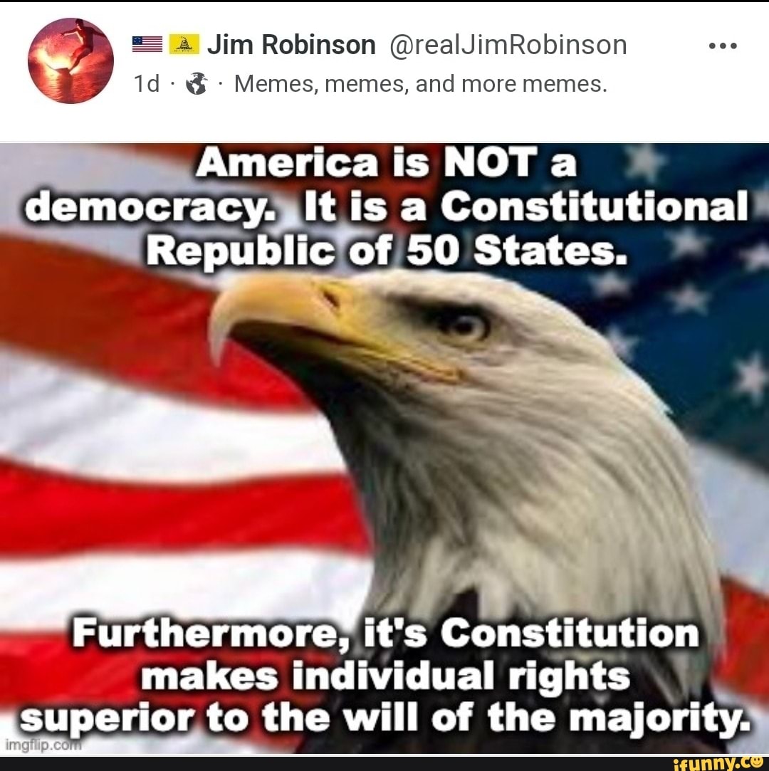Jim Robinson @realJimRobinson Memes, memes, and more memes. America is ...