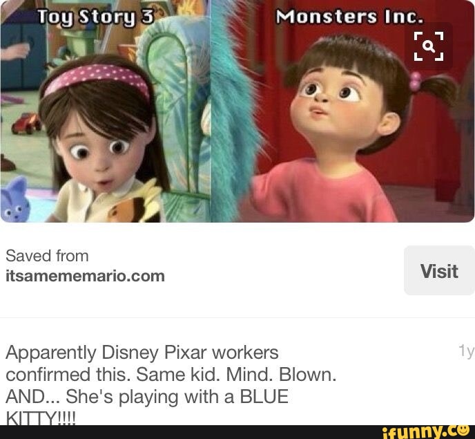 Toy Story Monsters Inc. Saved from itsamememario.com Apparently Disney ...