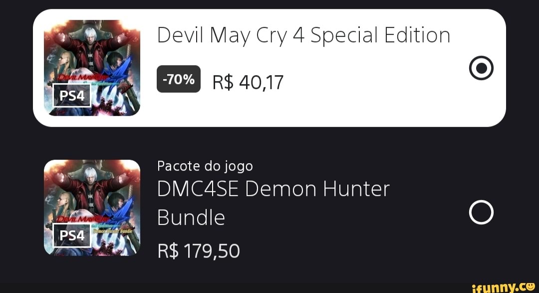 Devil May Cry 4 Special Edition R$ 40,17 Pacote do jogo DMC4SE Demon Hunter Bundle O RS 179,50 ...