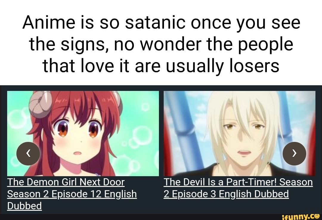 Anime is so satanic once you see the signs, no wonder the people that ...