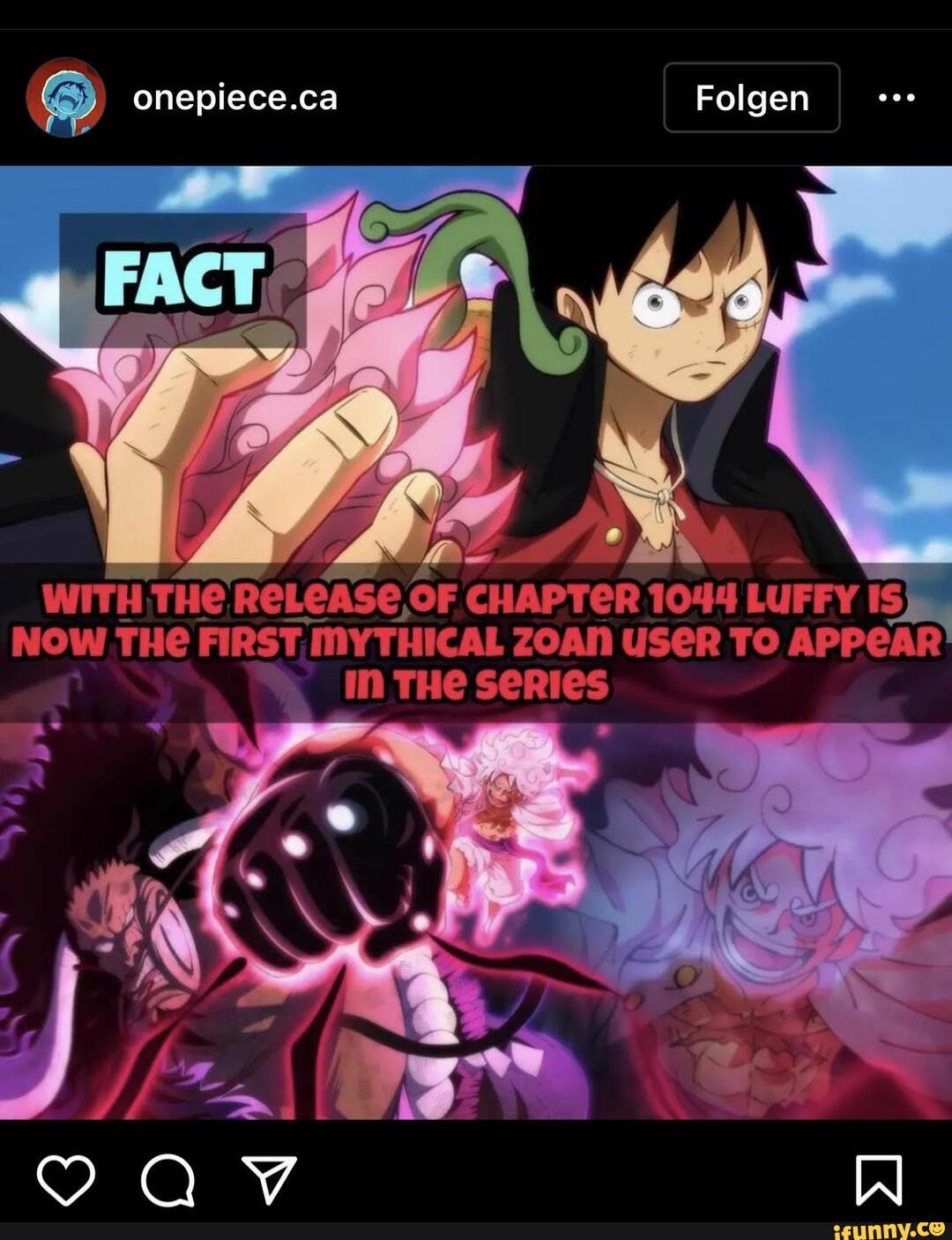 Onepiece.ca Folgen WITH THE RELEASE, OF CHAPTER 1044 LUFFY IS NOW. THE ...