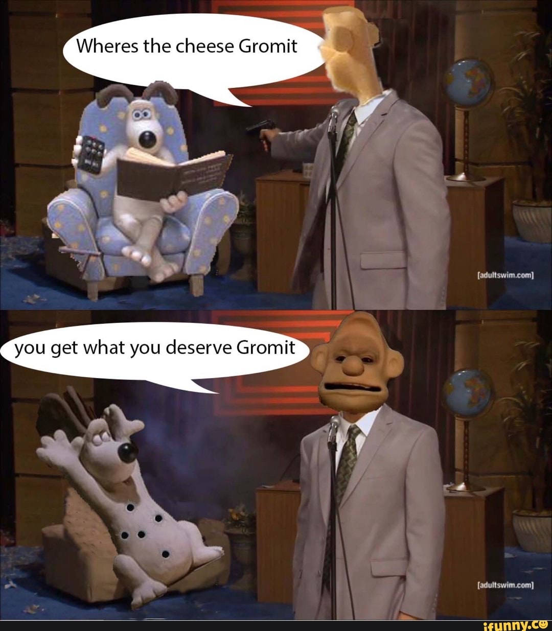 Wheres the cheese Gromit - iFunny
