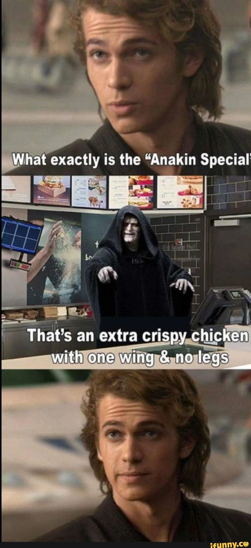 What exactly is the "Anakin Special That's an extra crispy chicken with ...
