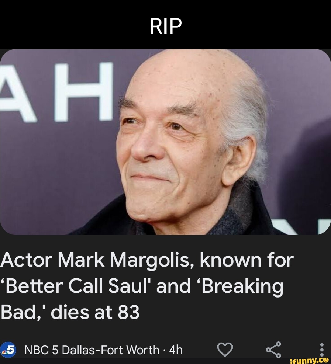 RIP Actor Mark Margolis, known for 'Better Call Saul' and 'Breaking Bad ...