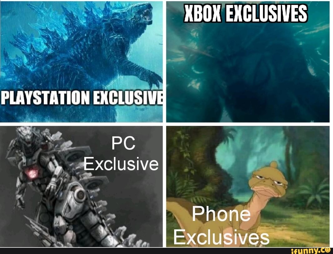 XBOX EXCLUSIVES PLAYSTATION EXCLUSIVE PC Exclusive Phone Exclusives ...
