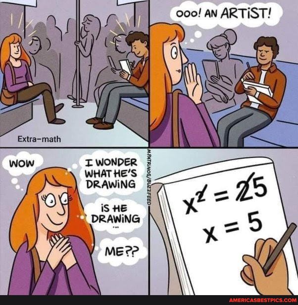AN ARTIST! Extra-math IWONDER WHATHE'S DRAWING is HE - America’s best ...