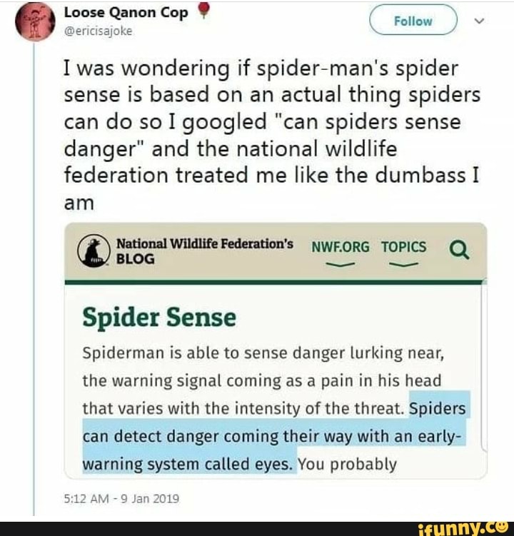 I was wondering if spider-man‘s spider sense is based on an actual ...