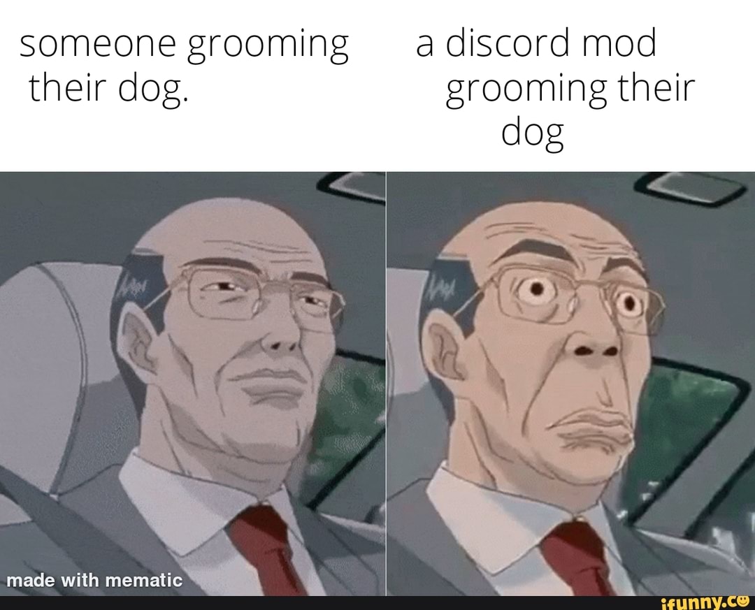 Someone grooming adiscord mod their dog. grooming their dog made with ...