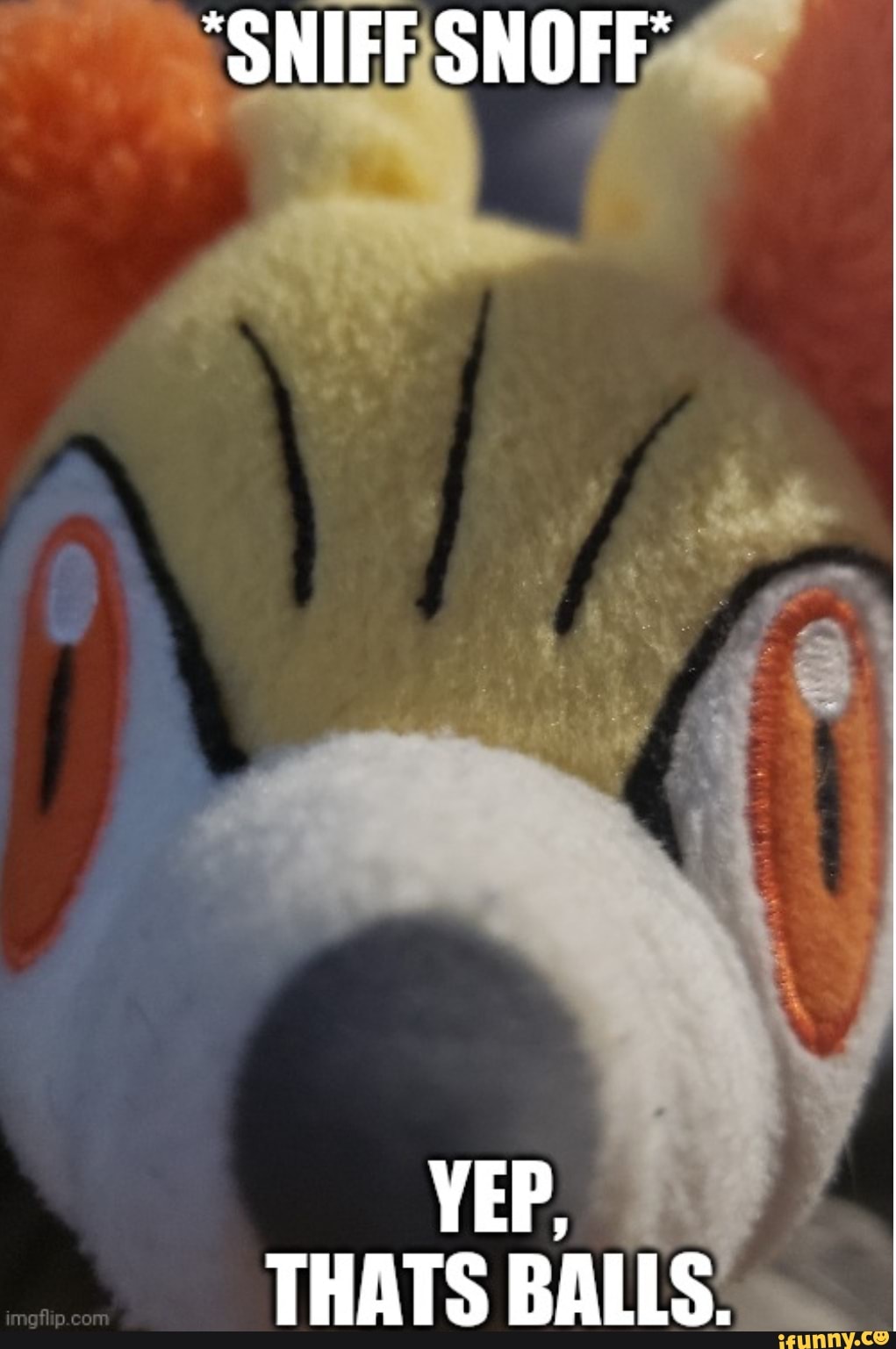 "SNIFF SNOFF YEP, THATS BALLS. - iFunny