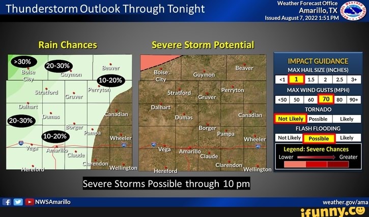 Weather Forecast Office Thunderstorm Outlook Through Tonight Amarillo ...