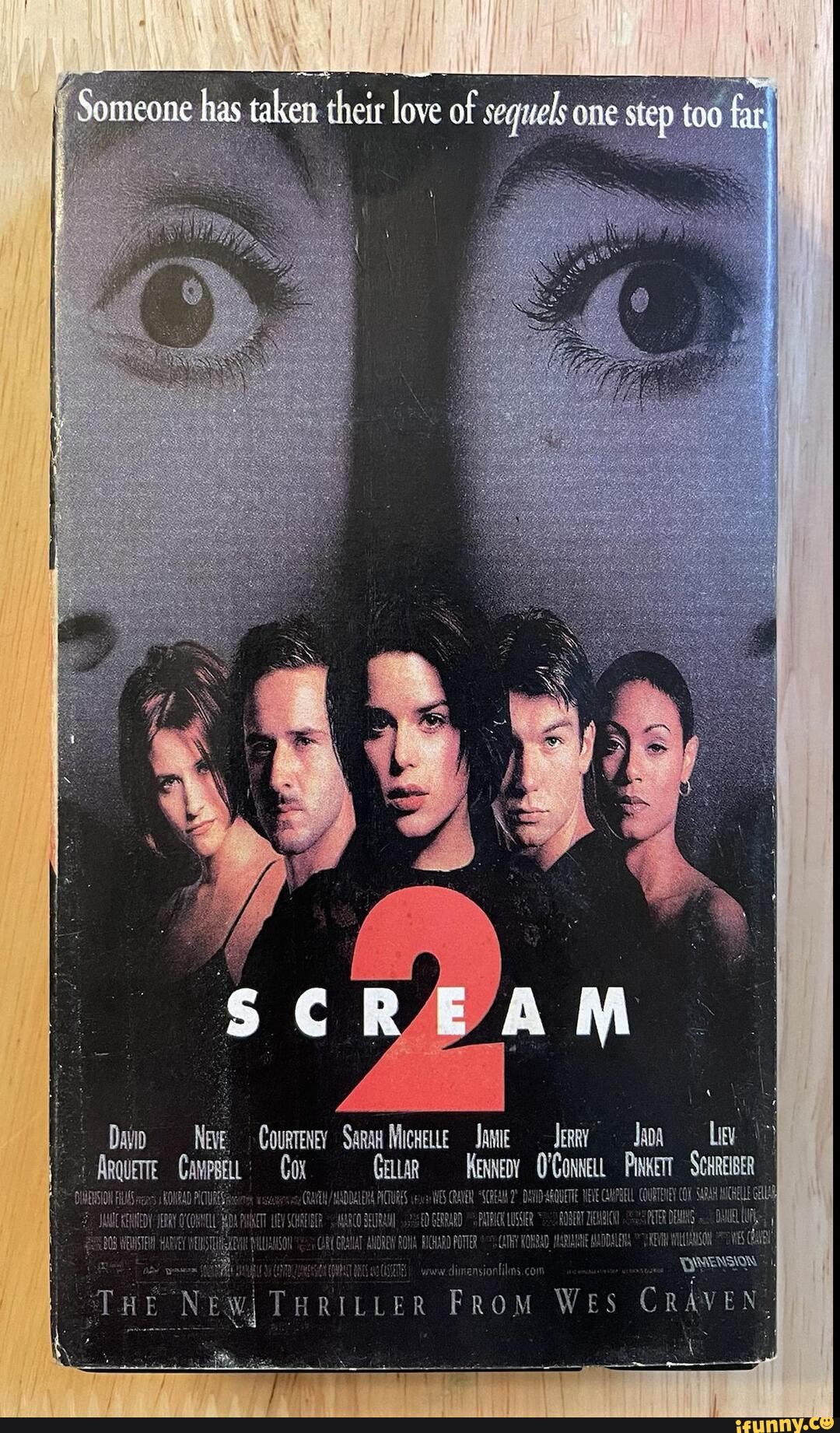 Scream 2 was released in theaters 24 years ago today. Here’s my bootleg ...