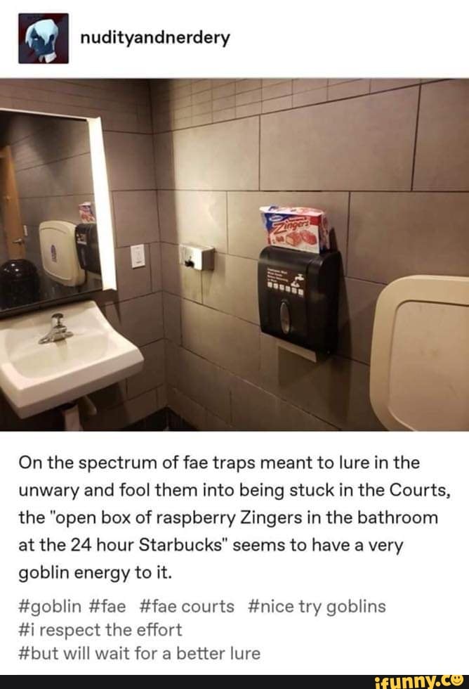 Nudityandnerdery On the spectrum of fae traps meant to lure in the ...