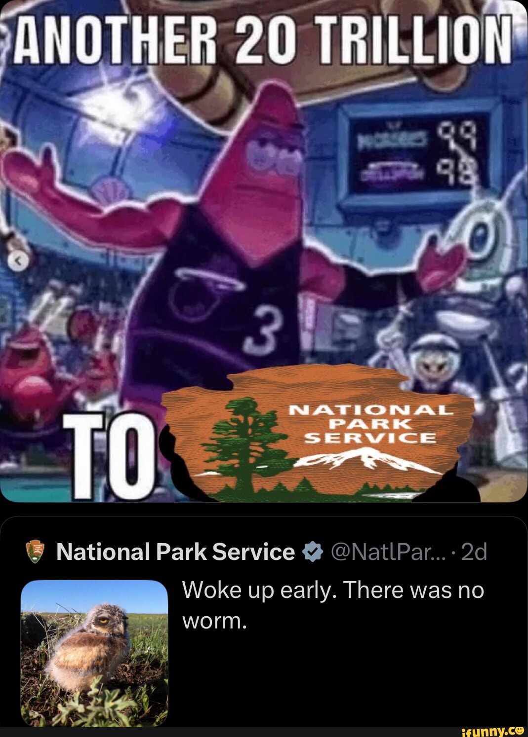 ANOTHER 20 TRILLION NATIONAL SERVICE National Park Service @ @NatlPar ...