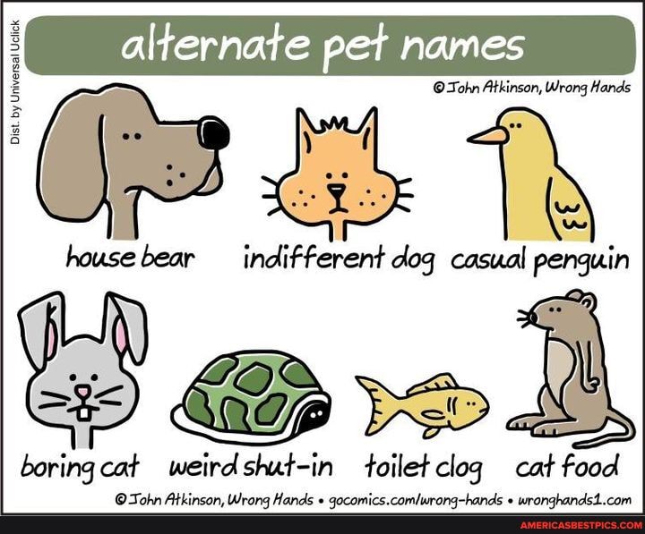 Dist. by Universal Uclick Uclick alternate pet names John Atkinson, Wrong Hands oe ee" w house ...
