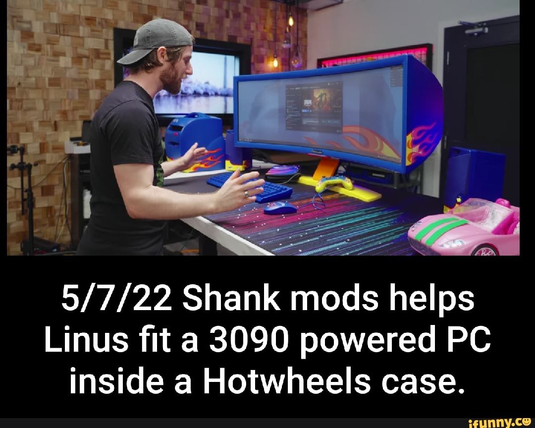 Shank mods helps Linus fit a 3090 powered PC inside a Hotwheels case ...