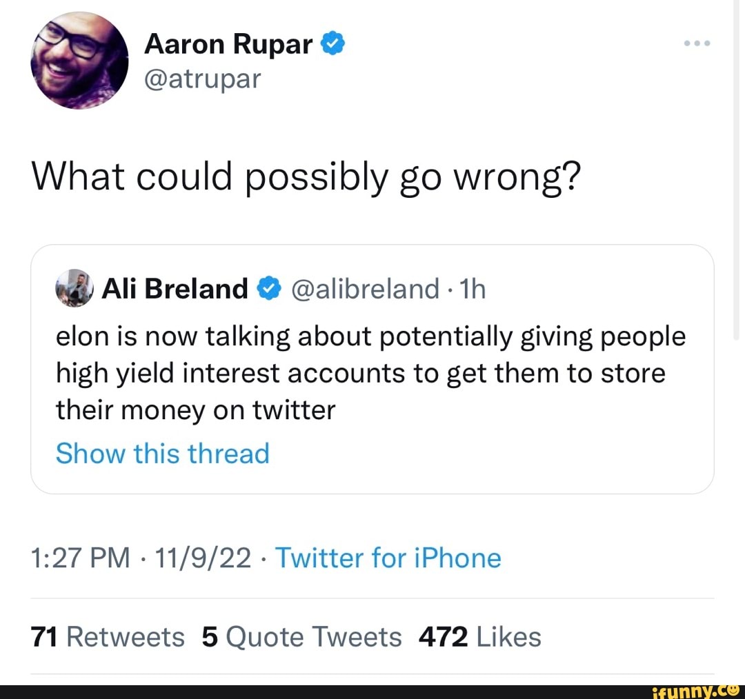 Aaron Rupar @ @atrupar What could possibly go wrong? Ali Breland ...