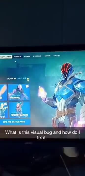 What is this visual fix bug it. and how do I fix it. - )